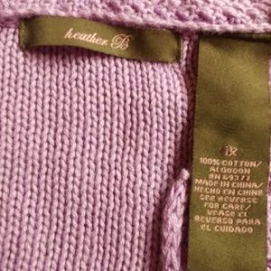 Heather B | Sweaters | Heather B Lightweight Cotton Cardigan Sweater ...